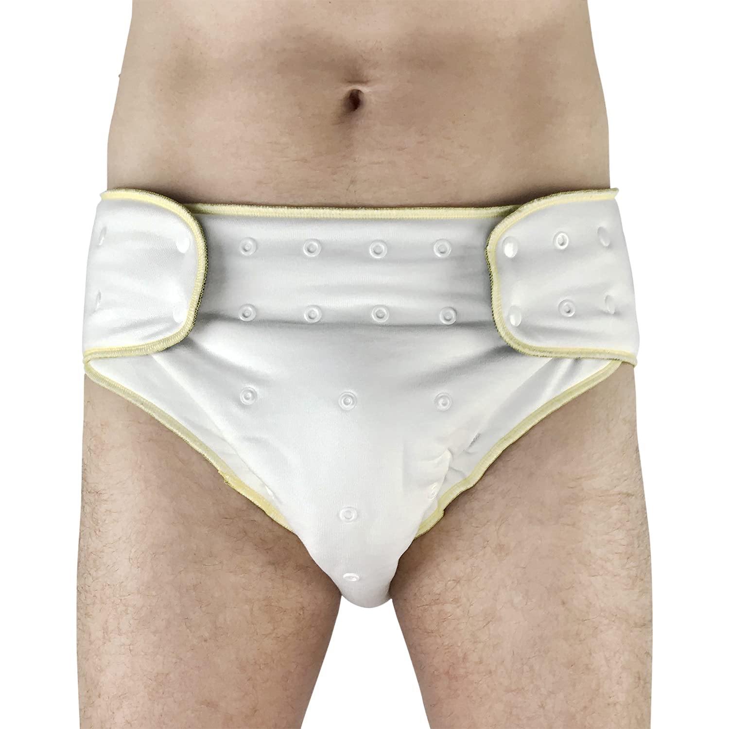 Adult Fitted Cloth Diaper: Incontinence Special Needs Washable Protective Briefs for Women and Men (1 Fitted Diaper, Small)
