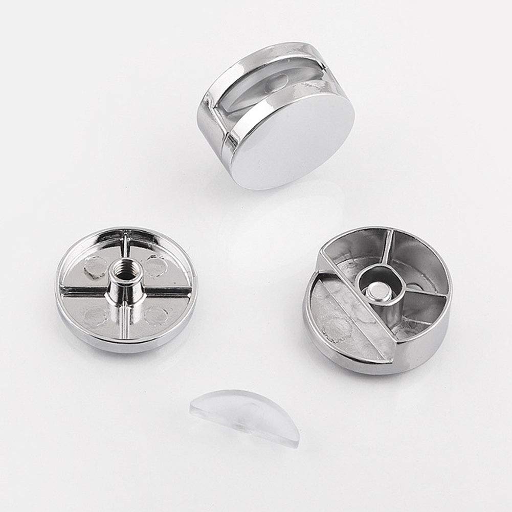 Wide Mirror Clip Set,Glass Shelf Bracket 4PCS, Polished Chrome