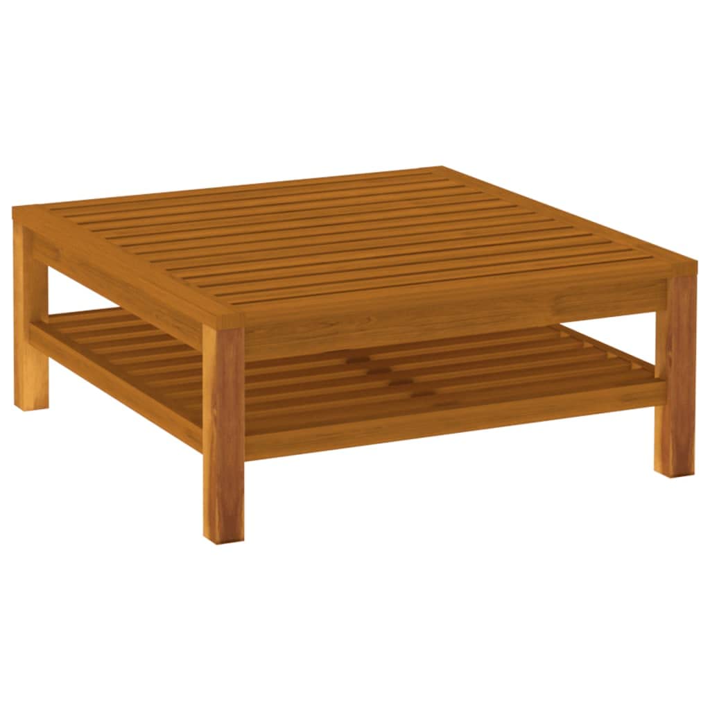 FAMIROSA 7 Piece Patio Lounge Set with Cream Cushion Solid Acacia Wood - 174.82 lbs