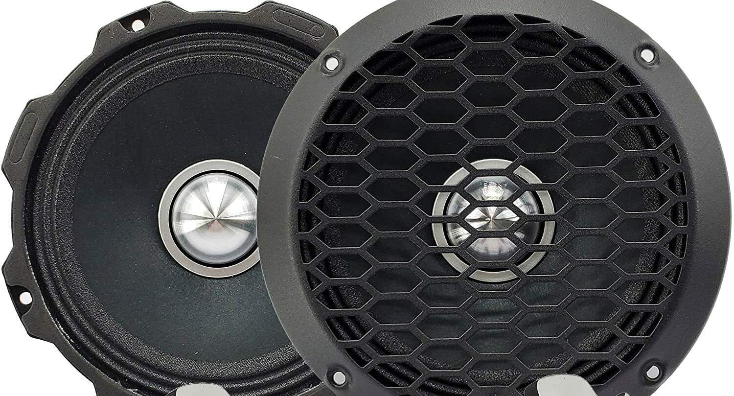 2X Gravity WZ6G Warzone Series 6.5-Inch 1000 Watts Maximum Power Handling Mid-Range Coaxial Car Audio Loud Speaker 4 -Ohms Impedance with 92dB Sensitivity