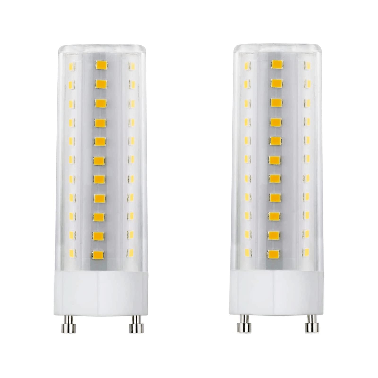 Cheopha GU24 LED Light Bulb Warm White 13W 18W 23W T2 Spiral CFL Light Replacement Bulb for Ceiling Fan Light Bathroom Light Pendants Gu24 LED Bulb 120V 3000K Non Dimmable 10W Pack of 2