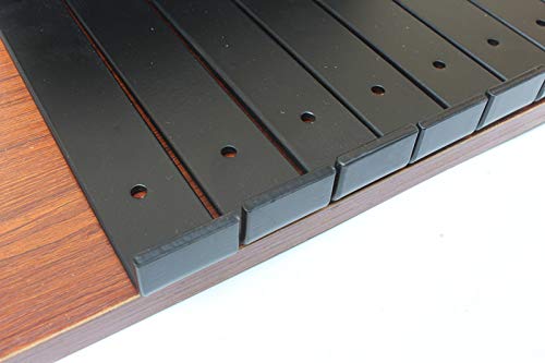 8 Pack - 9.25"L x 6"H x 1.5"W J Lip Shelf Bracket Rustic Industrial Farmhouse Iron Metal Wall Floating Shelf Bracket Metal Shelf Bracket, Industrial Shelf Bracket, Shelf Supports with Screws