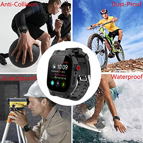 44mm Apple Watch Series 6 Series 5 Series 4/SE Waterproof Case, Built-in Screen Protector, Apple Watch Shockproof and Dustproof Case for Series 6/5/4/SE Case