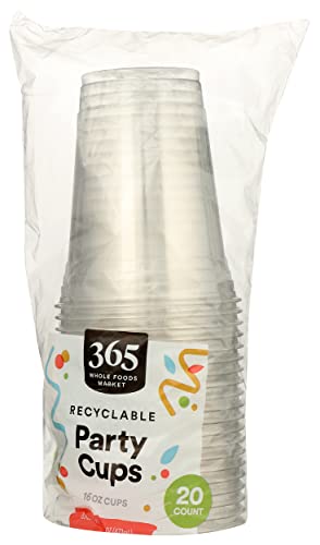 365 by Whole Foods Market, Cups Plastic 16 Ounce, 20 Count