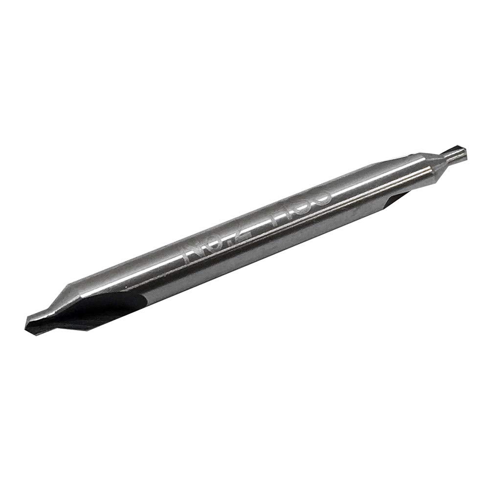 5 Pieces Number 2 Center Drill 60 Degree HSS Combined Countersink Bits Drilling