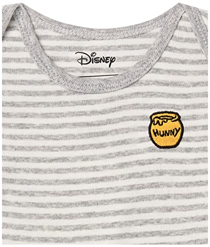 Amazon Essentials Disney | Marvel | Star Wars Unisex Babies' Short-Sleeve Bodysuits, Pack of 6, Winnie the Pooh Oh Bother!, 12 Months