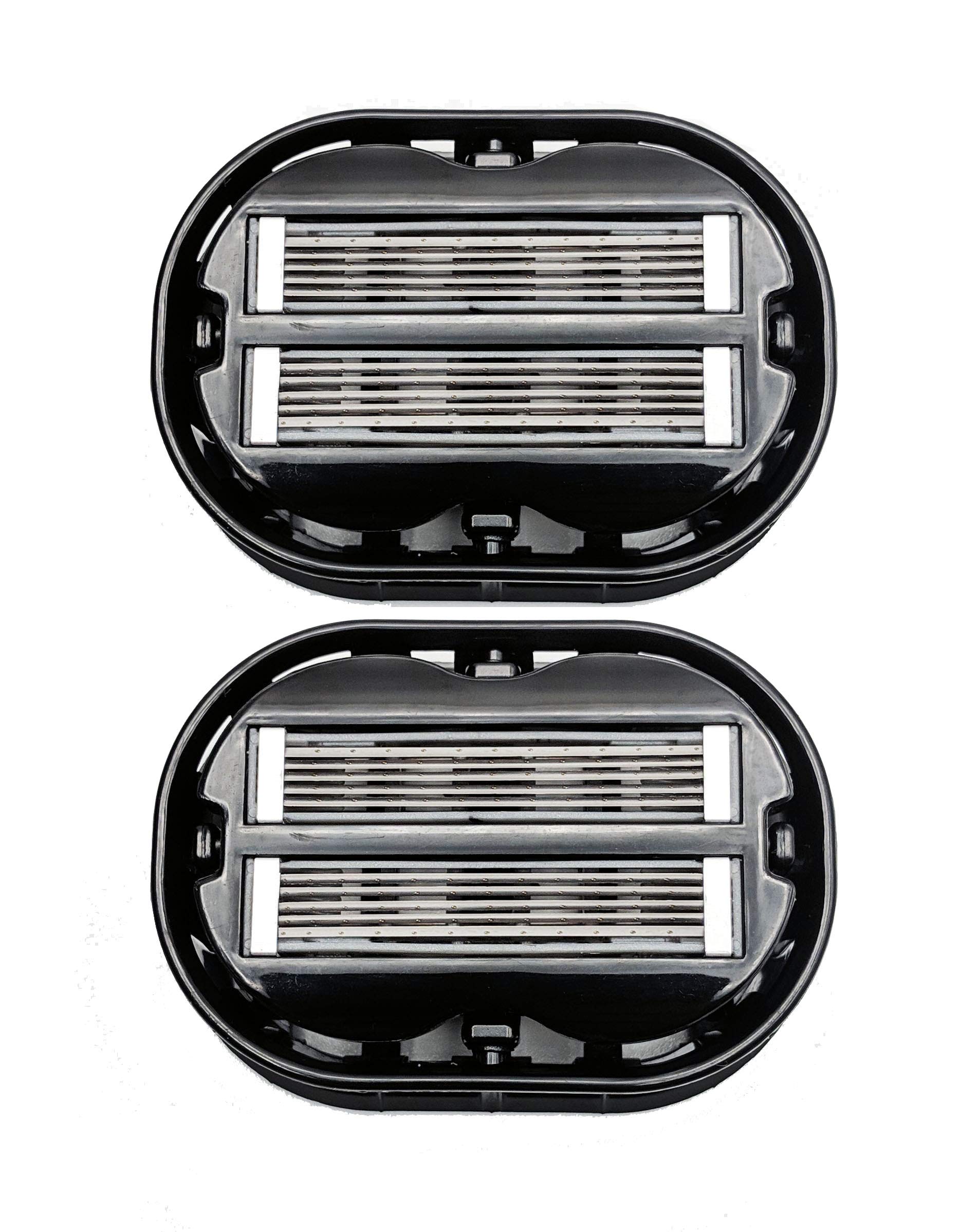2X Classic Omnishaver - Black - The Fastest Way to Shave Head, Legs, Arms, Body | an Alternative to Disposable Shaving Razors Self Cleans & Strops During Use with Durable Blade | Bald Shaver for Men