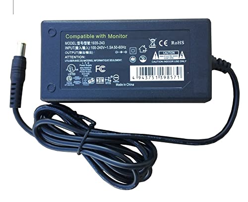 AC Adapter - Power Supply Compatible with LG 32GN650-B and 32GN650 Monitor