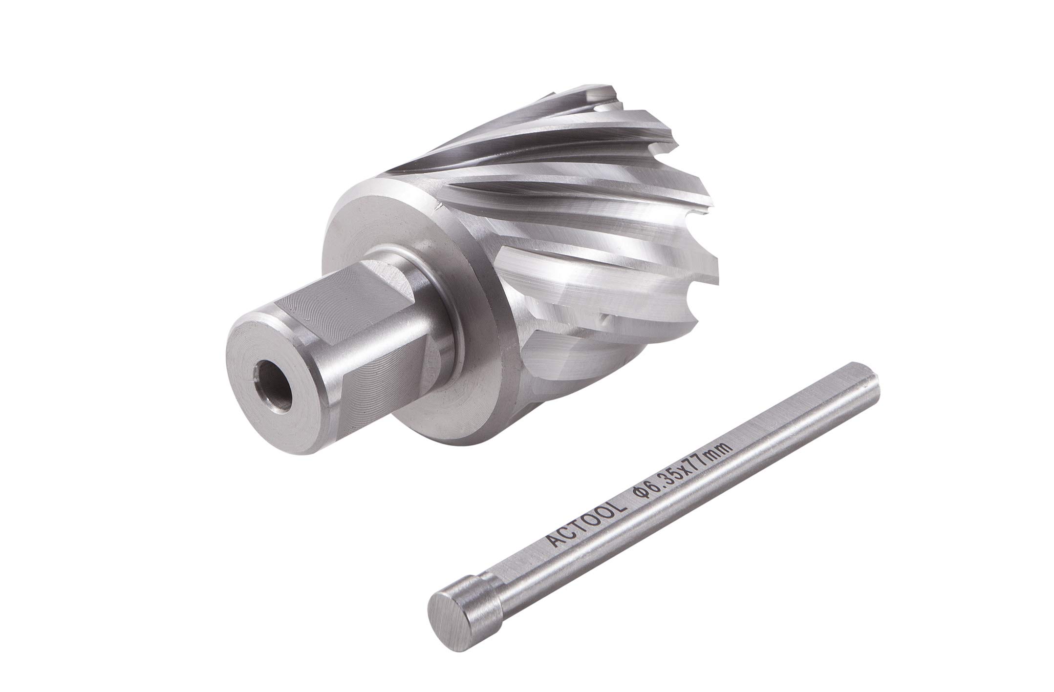 ACTOOL 1-7/16" Diameter × 1" Depth of Cut HSS ANNULAR Cutter with 3/4'' Weldon Shank