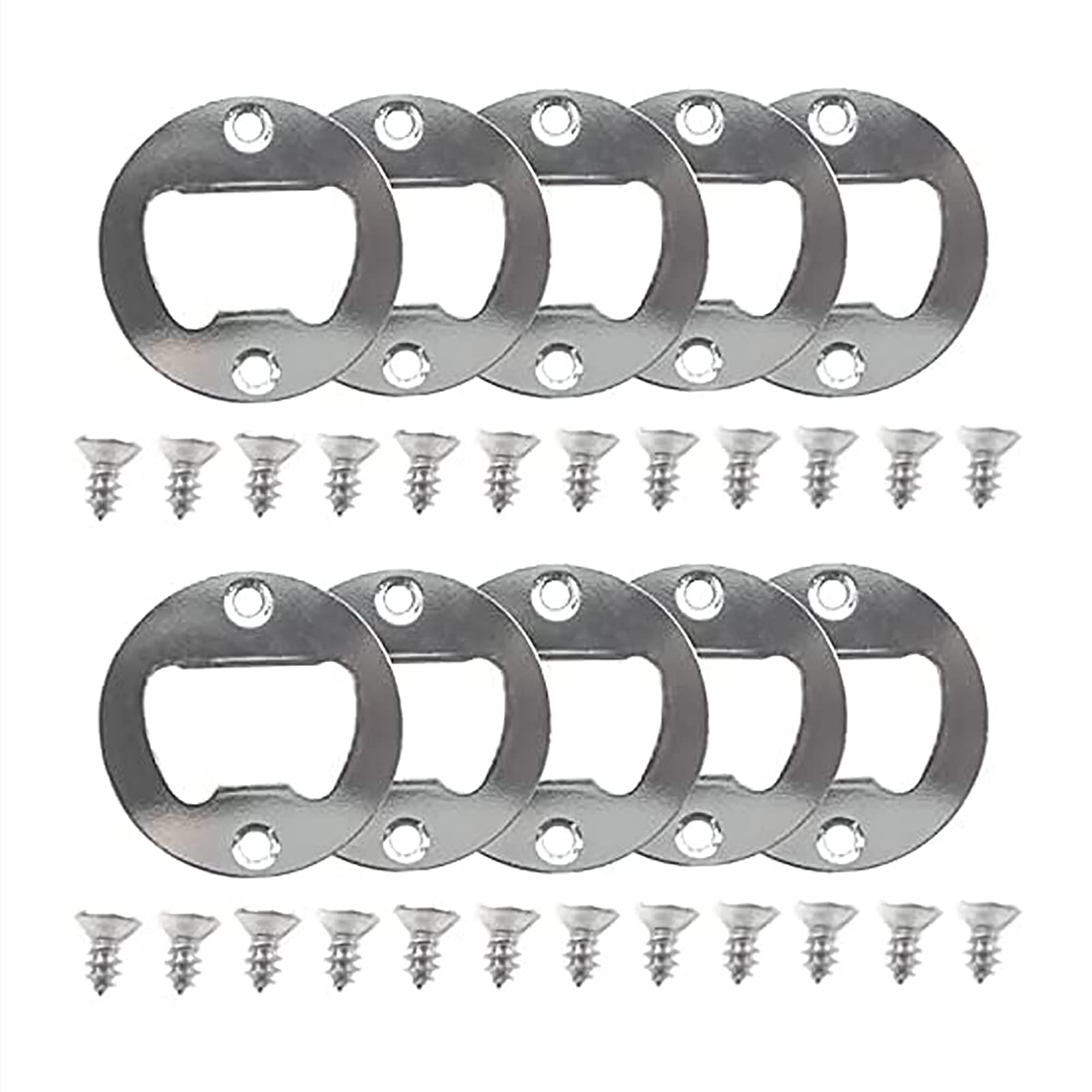10 Set Bottle Opener Insert Kit,Bottle Opener Resin Molds Kit, Wrench/Spanner with Screws for Bottle Opener Resin Molds Kit