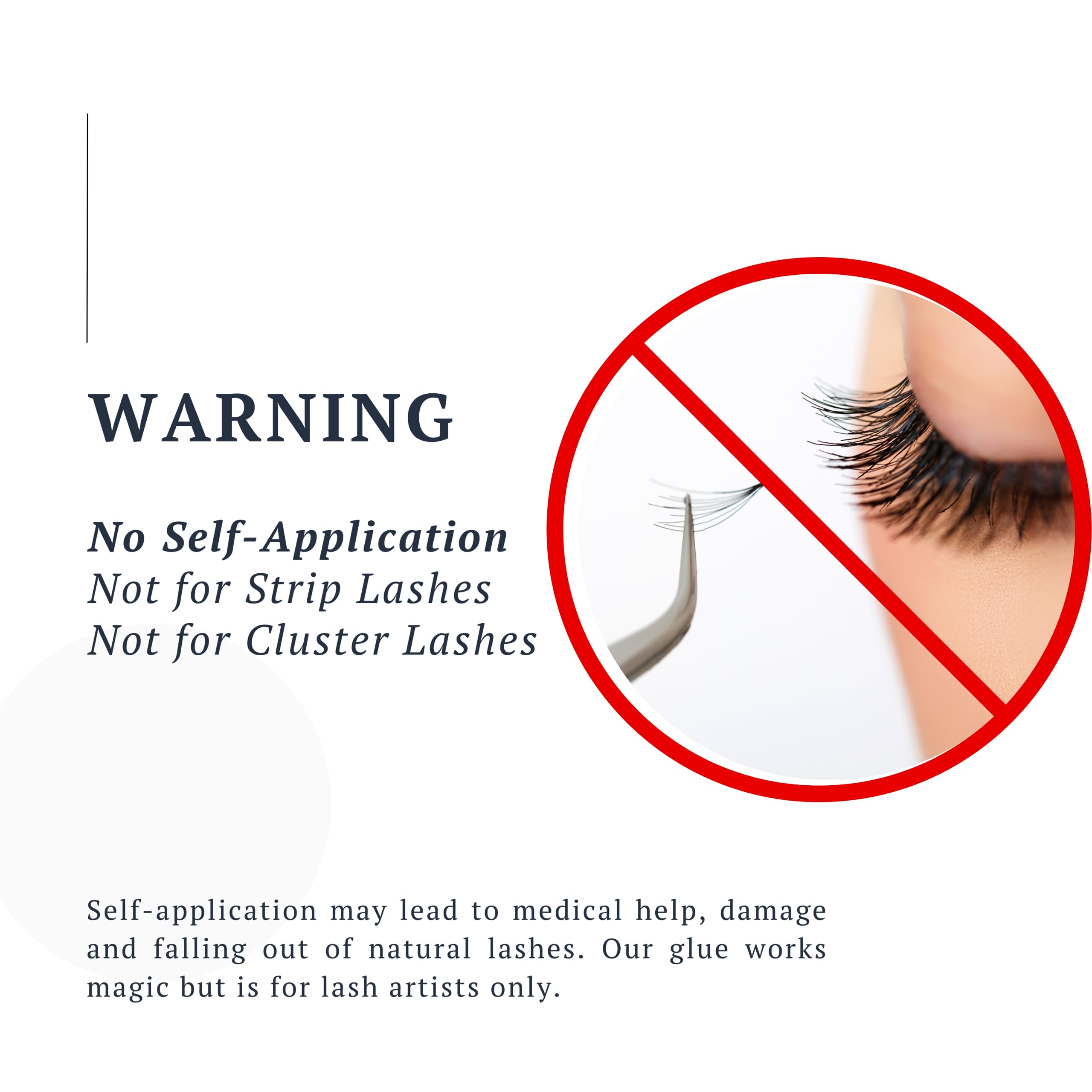 All New Professional Eyelash Extension Glue by BEAUTIENA – 7 Weeks Retention 1.0-2.0 Secs. Drying Time Semi-Permanent Long Lasting Lash Glue Eyelash Glue 0.17 Oz. (5ml) / Never for Self-Application