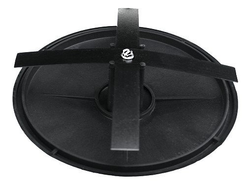 5-1/2" Round Light Pole Top Cap- Black Plastic