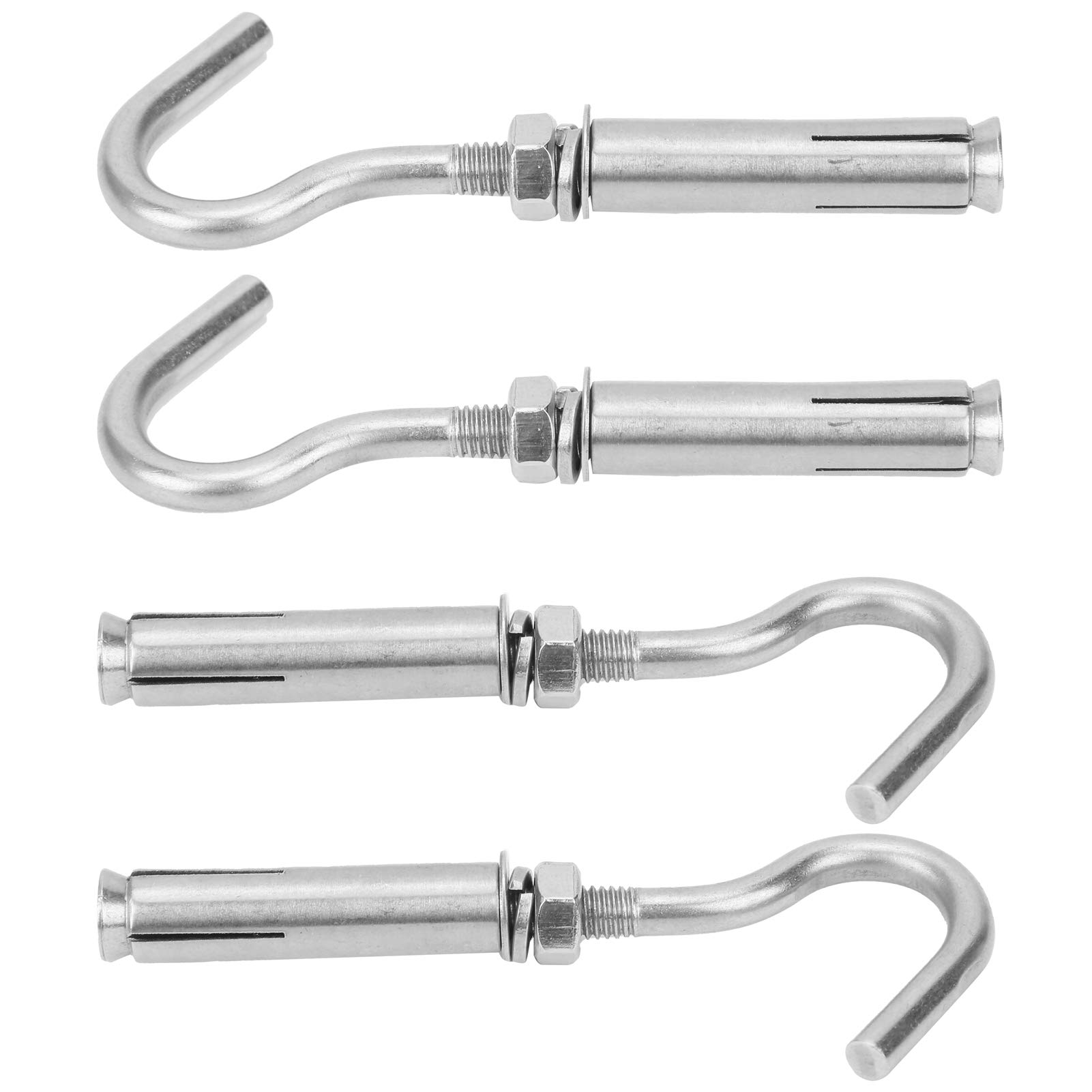 10pcs Expansion Screw Hook, 304 Stainless Steel Expansion Screws, Maximum Load Capacity 120 Kg, Suitable for Concrete, Solid Brick, Porous Brick