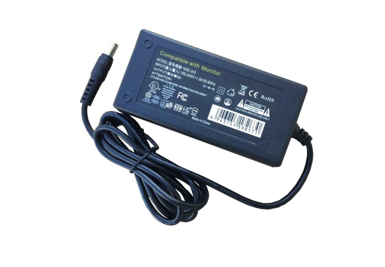 AC Adapter Power Supply Compatible with Samsung LC32F391FWNXZA & C32F397FWN, C32F397FWN 32-inch Curved Full-HD Monitor