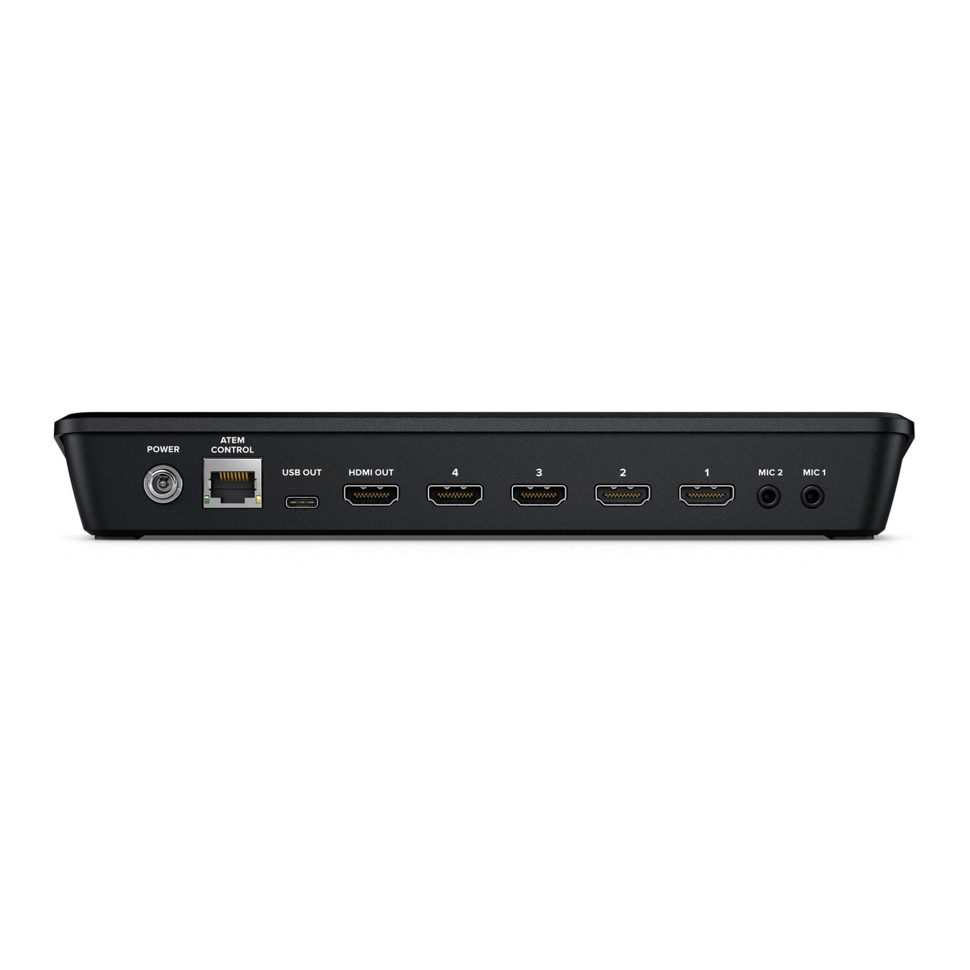 Blackmagic Design ATEM Mini Pro ISO Bundle with 2 x Nylon-Braided 4K HDMI Cables and 2 x Slim 3.5mm Male to Male Stereo Aux Cable (5 Items)