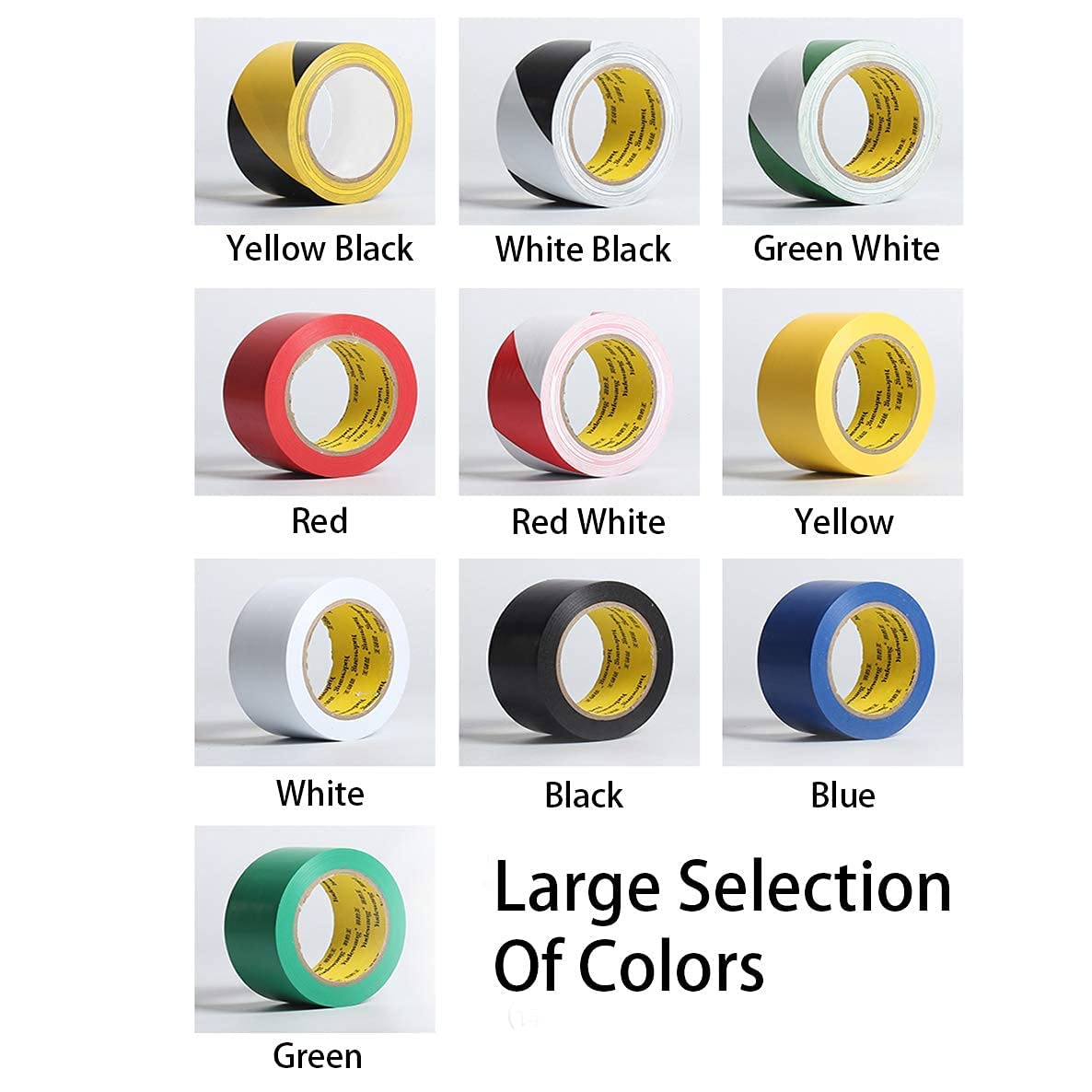 APT, Multi Color Marking Tape, Premium Safety Marking and Dance Floor Splicing Tape, 6 mil Thick (Yellow, 1 Roll)