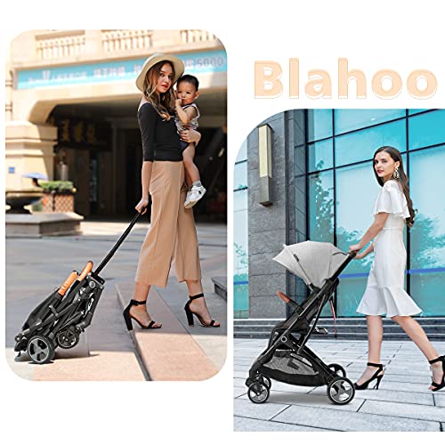 Blahoo Lightweight Baby Stroller, Folding Compact Travel Stroller for Airplane, Umbrella Stroller for Toddler(Gray)