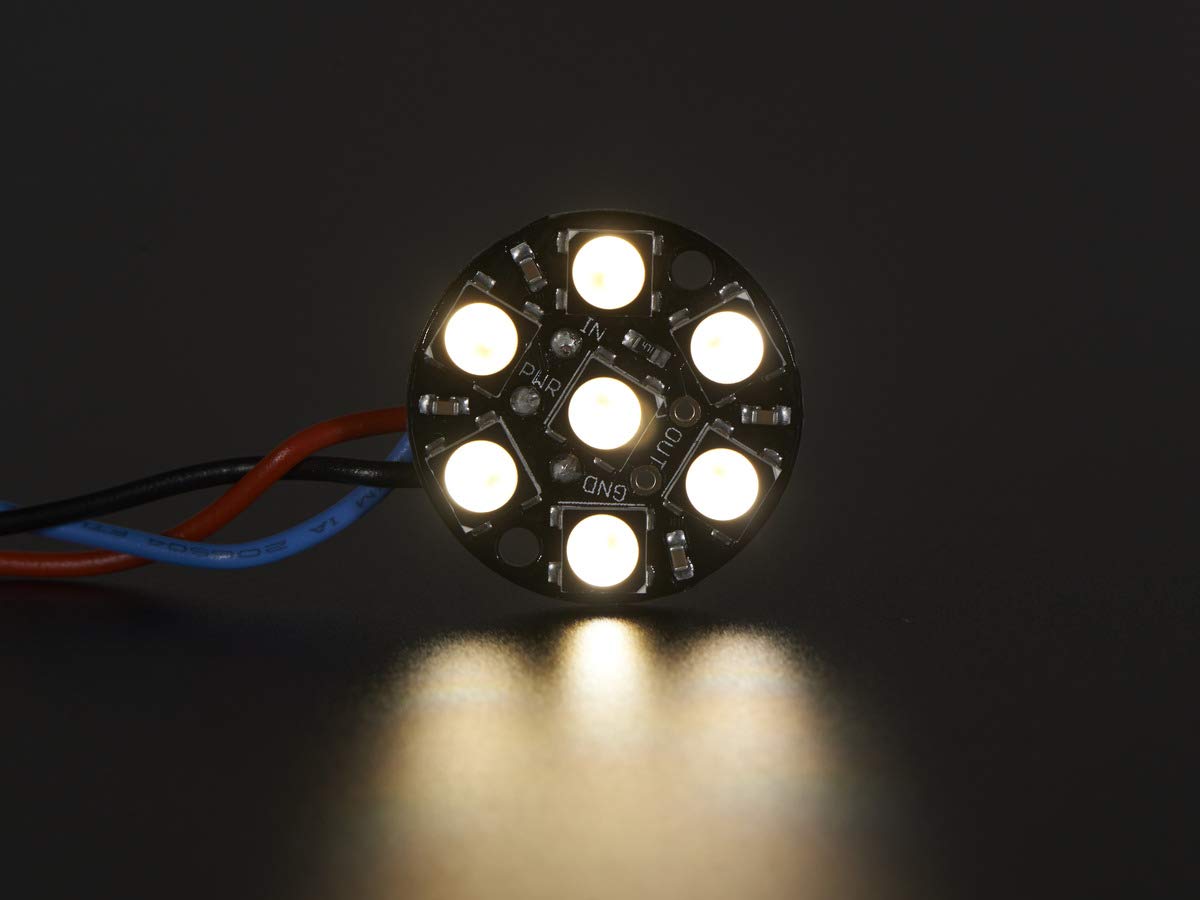 Adafruit Industries NeoPixel Jewel - 7 x 5050 RGBW LED w/Integrated Drivers - Natural White - ~4500K