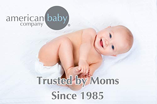 American Baby Company 100% Cotton Percale Fitted Crib Sheet and Skirt, Navy Zigzag, for Boys