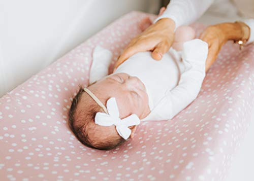 Premium Knit Diaper Changing Pad Cover"Lucy" by Copper Pearl
