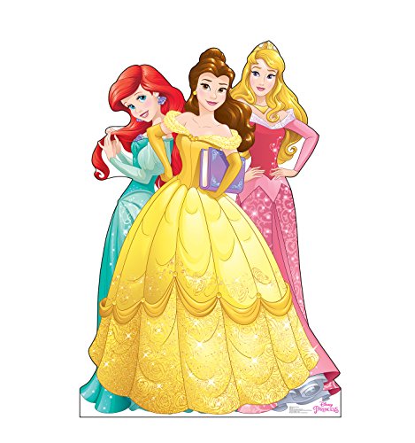 Advanced Graphics Ariel, Belle & Aurora Life Size Cardboard Cutout Standup - Disney Princess Friendship Adventures