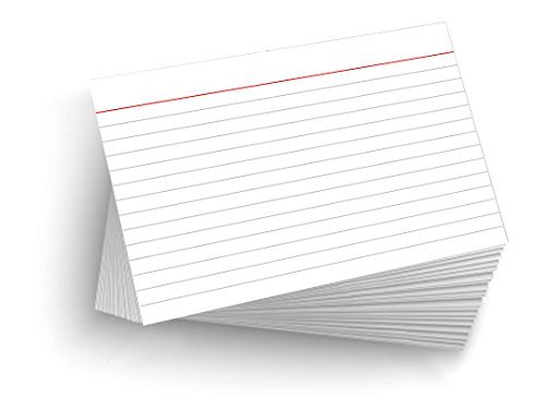 50 Blank 4"x6" Heavy Duty 14PT Ruled/Lined Postcards (Index Cards)