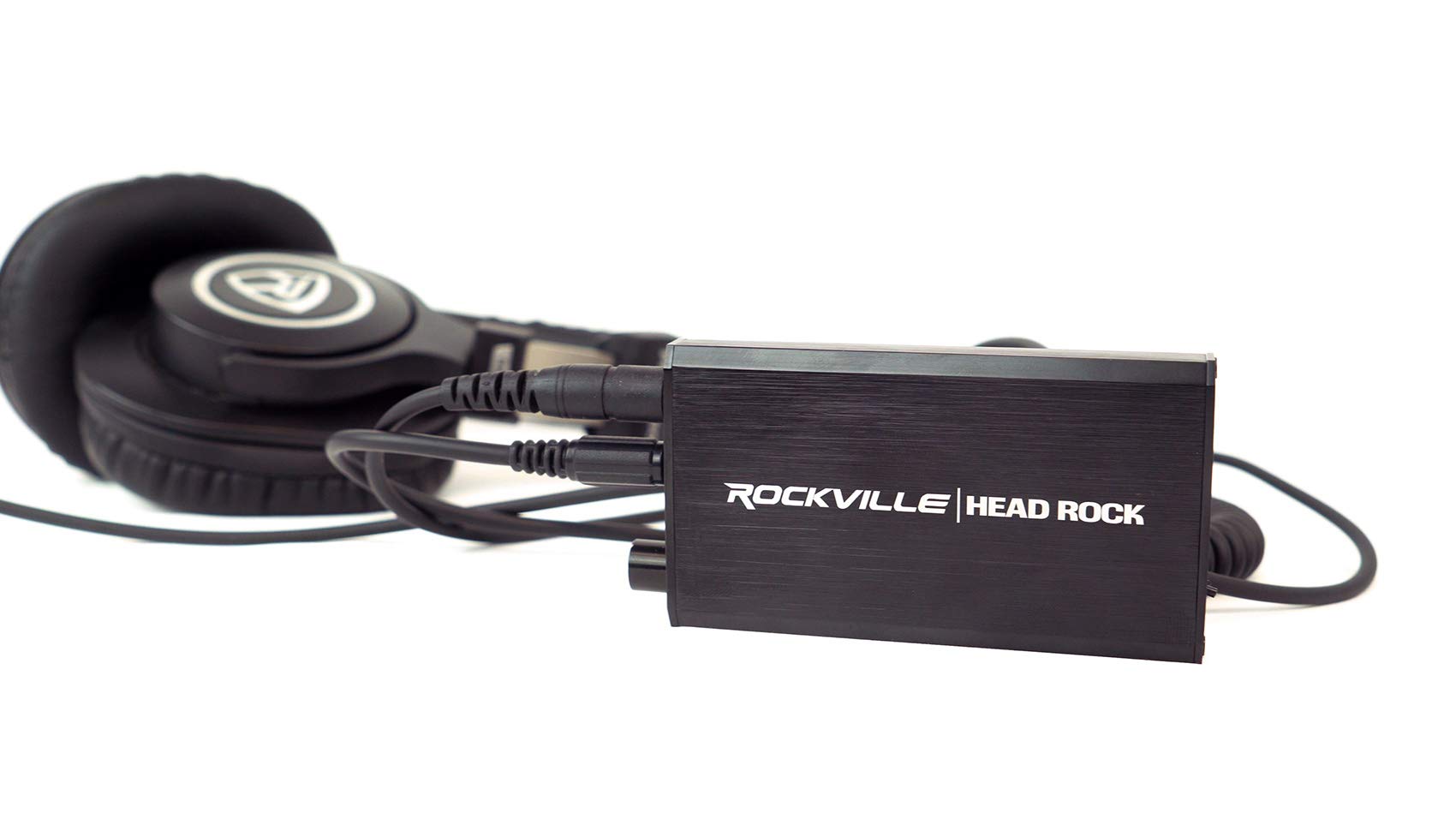Rockville HeadRock Battery Powered Rechargeable Personal Headphone Amplifier Amp, Black