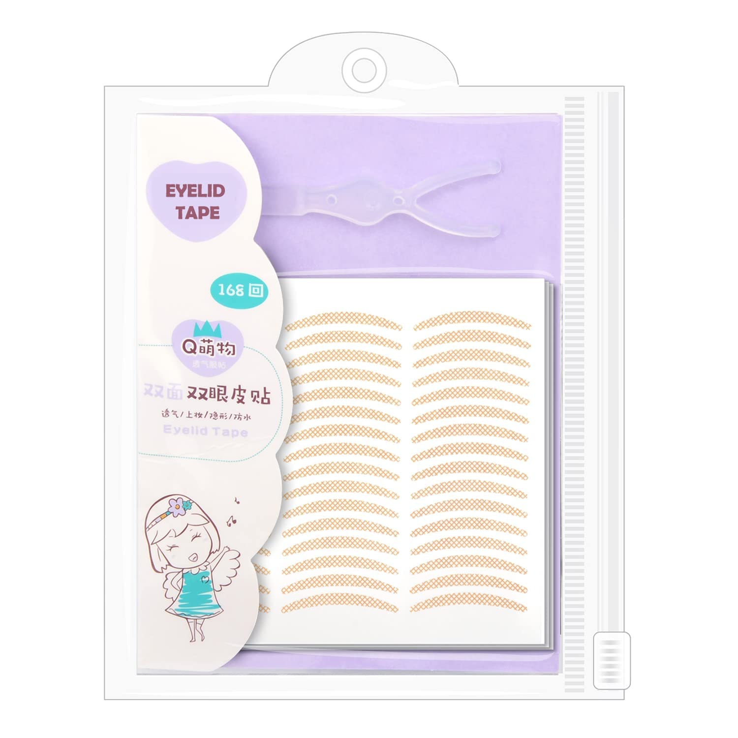 336Pcs Invisible Single Side Eyelid Tape Stickers, Eyelid Lifter Strips for Droopy Hooded Eyes, Eyes Makeup, Uneven Mono-eyelids