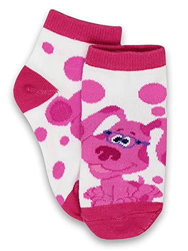 Blue's Clues & You! Baby Toddler 6 Pack Quarter Socks (12-24 Months, Magenta)