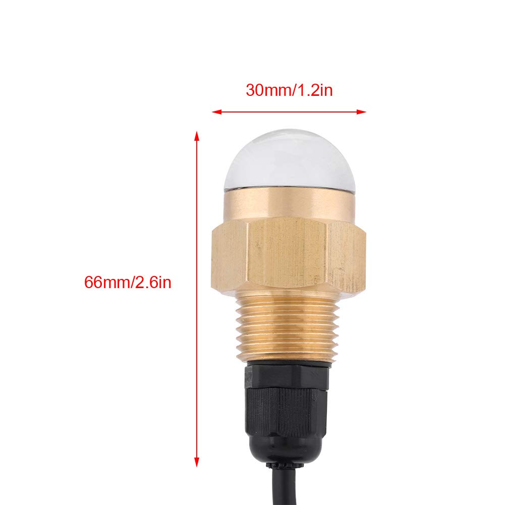 10Pcs LED Marine Boat Underwater Light Brass Glass Blue Submarine Lamp Drain Plug1/2 NPT Yacht Accessory 12V