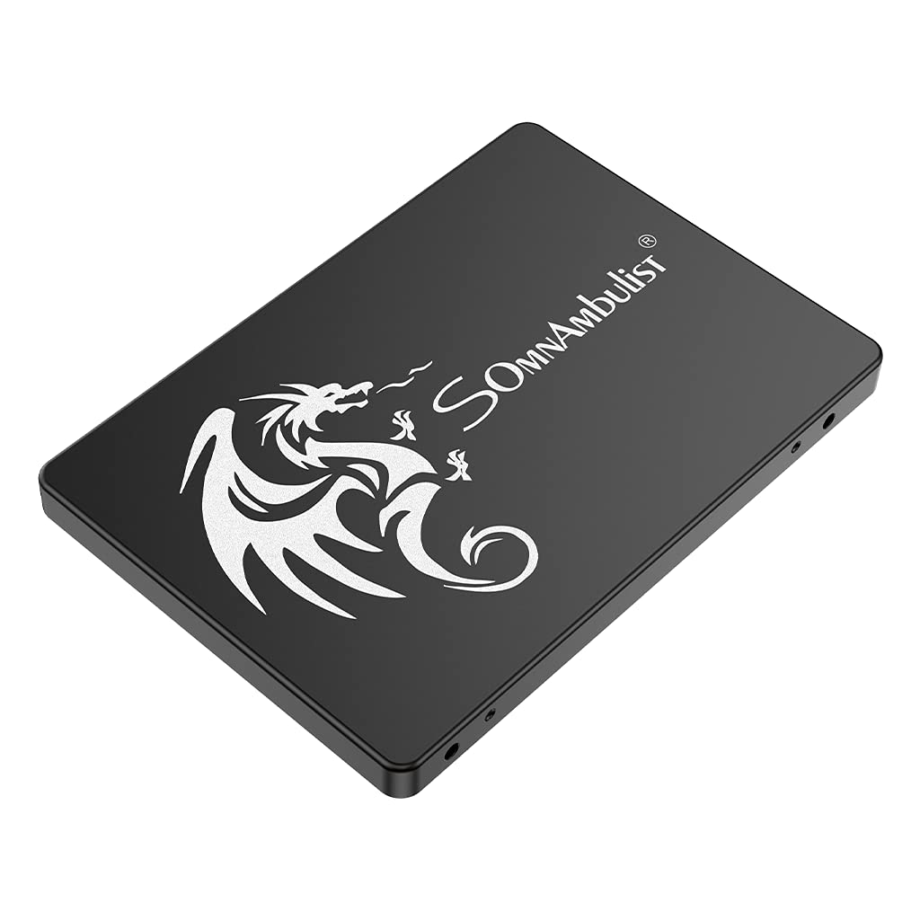 Somnambulist Sata3 SSD Hard Drive 2.5-inch Built-in Solid State Drive is Suitable for Notebook Desktop 60gb 480gb ssd Hard Drive (Black Dragon-60GB)