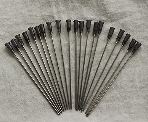 20 x 4" Inch Luer Lock Blunt Needles Glue Dispensing Needle Tips 16 Gauge