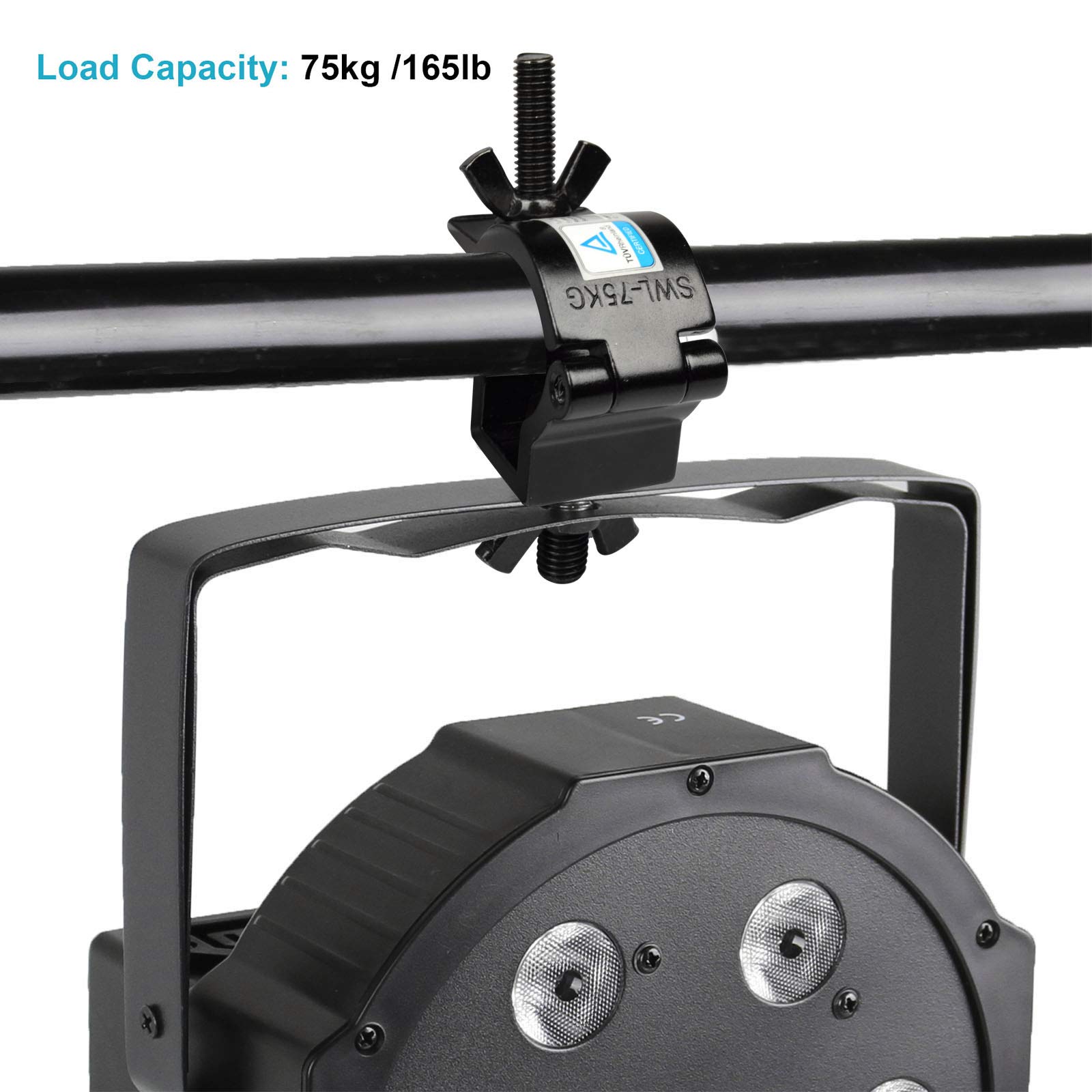 10 Pack Stage Lighting Clamp 1.26-1.38 Inch Lighting Mount Fits 32-35mm OD Pipe Duty 165lb Hook Clamp