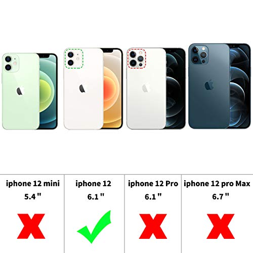 EasyAcc Slim Case for iPhone 12, Thin Matte Black TPU Phone Cases Finish Profile Soft Back Protective Cover Compatible with iPhone 12 2020