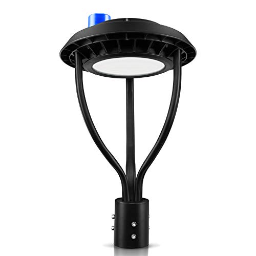 150W Led Post Top Lights with Photocell, ETL&DLC Listed 21000Lm 5000K LED Circular Area Pole Light [800W Equivalent] IP65 Waterproof Outdoor Street Garden Pathway Yard Parking lot Lighting Parking Lot
