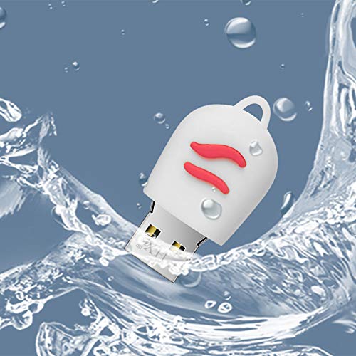 USB Flash Drives, 8GB / 16GB / 32GB / 64GB Waterproof USB 2.0 USB Memory Stick Data Storage Pendrive Thumb Drives (32GB, White Paw)