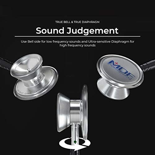 MDF Instruments MD One Epoch Lightweight Titanium Stethoscope, Adult, Free-Parts-for-Life, Thor Tube, Kaleidoscope Chestpieces-Headset, MDF777TTHKL