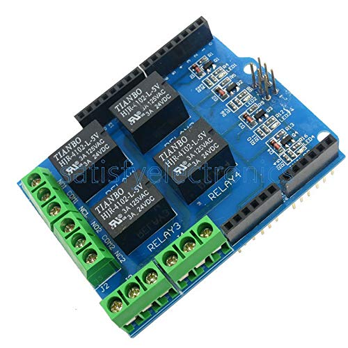 Relays Four Channel Relay Shield 5V 4 Channel Relay Shield Module for Arduino