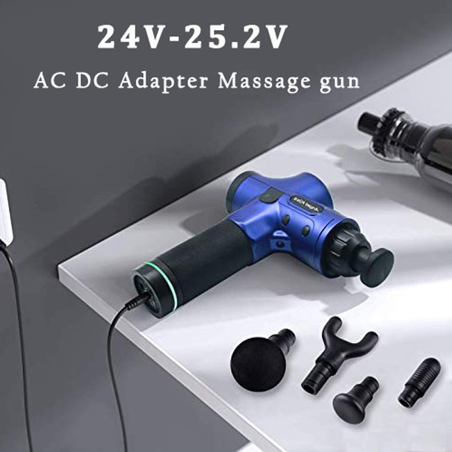 24-25.2V Massage Gun Charger for TaoTronics TT-PCA003,TOLOCO EM26 T11 Pro, Opove M3 Pro, Opove G3 Pro, Hyperice Hypervolt Muscle Power Cord