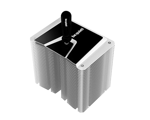 be quiet! Shadow Rock 3 White 190W TDP CPU Cooler | Intel-1700 1200 2066 1150 1151 1155 2011-3 Square ILM | AMD AM4 | Black | BK005