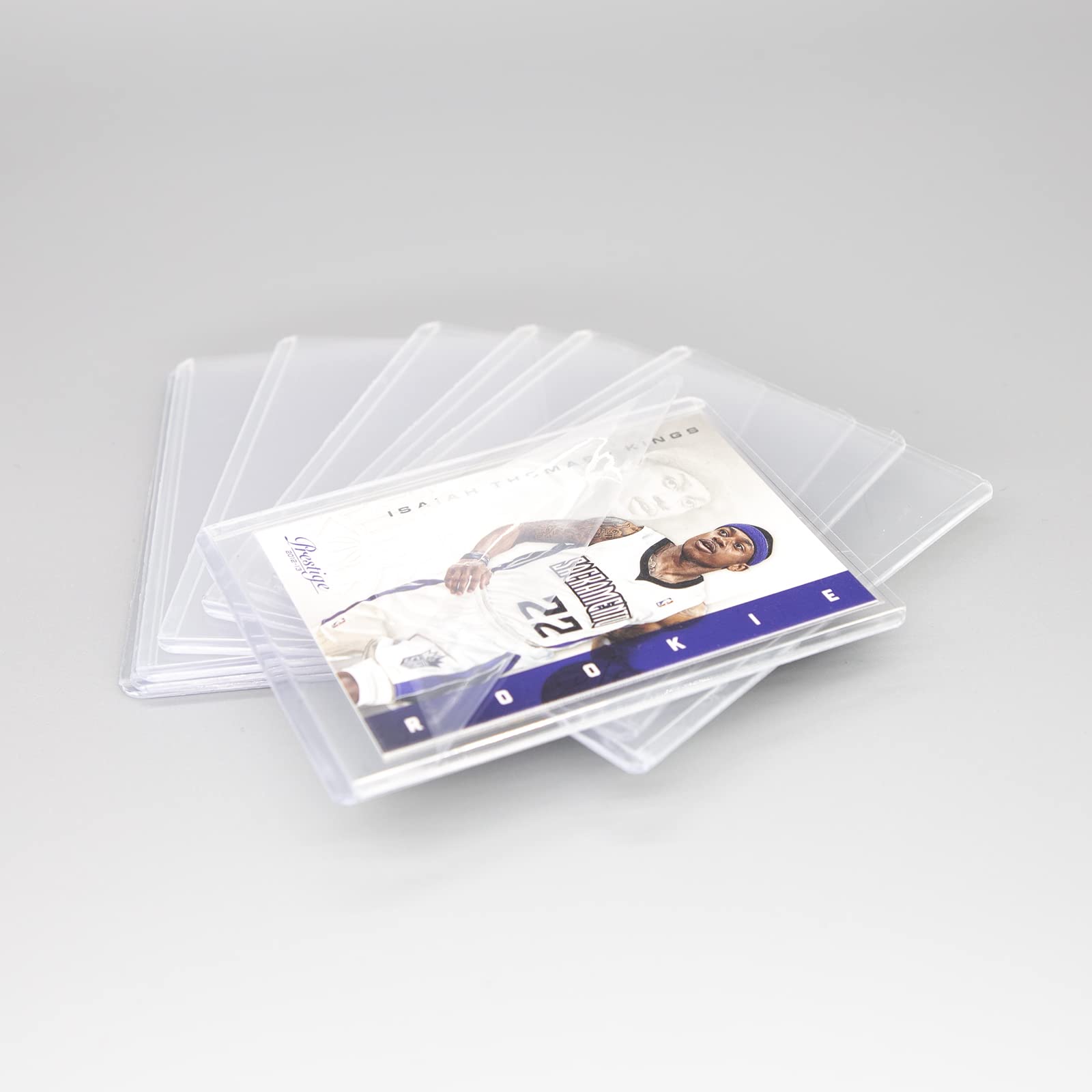 35pt Top Loader for Trading Cards,Baseball Card Protectors Hard Plastic,Sports Cards 50pc Toploader and 50pcs Penny Sleeves(100ct.White)
