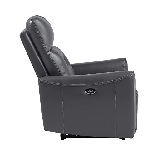 Lexicon Edelweiss Power Double Reclining Sofa, Dark Gray