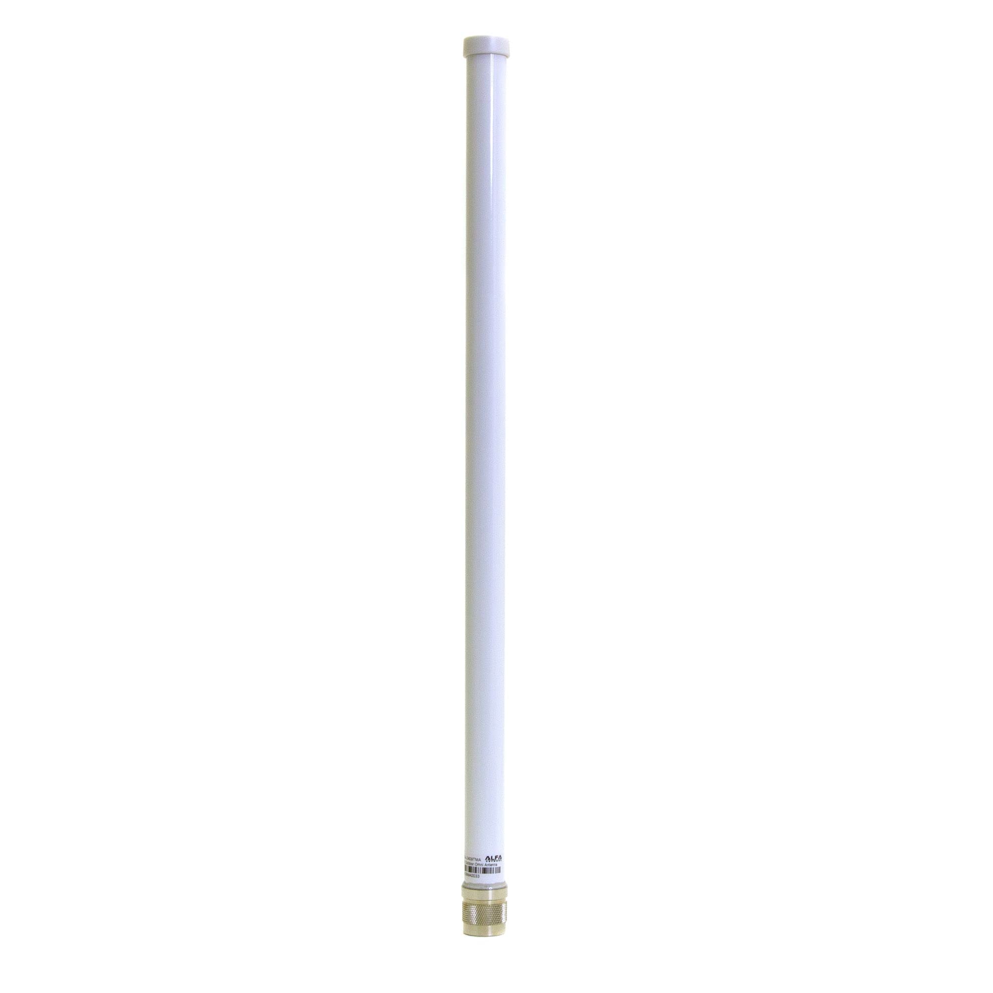ALFA Network AOA-2409TMA 2.4GHz 9dBi Omni-Directional Antenna, N-Male Connector, Weatherproof for Ubiquiti Bullet, Mikrotik Groove, ALFA Network Tube 2HP, and EnGenius Access Point