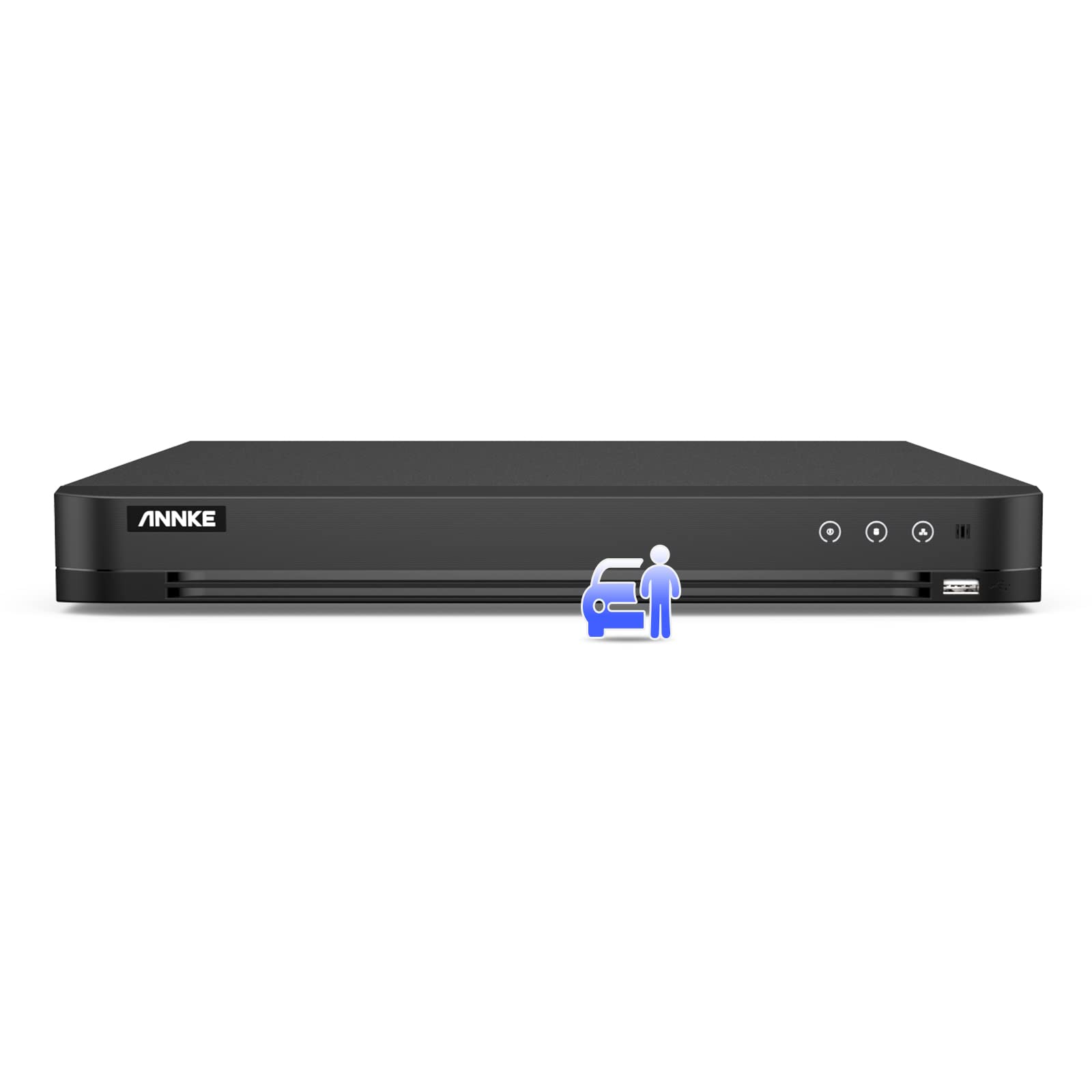ANNKE 16CH 4K Security AI DVR with Motion Detection, 8MP H.265+ Surveillance CCTV Recorder for Home & Business, Compatible with Alexa, Easy Live View, Support TVI/AHD/CVI/CVBS/IPC Input, NO HDD