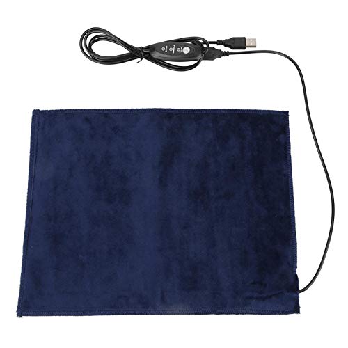 Akozon Heating Pad, USB Electric Cloth Heater 5V2A Pad Heating Element for Clothes Seat Pet Warmer 24x30cm 45℃