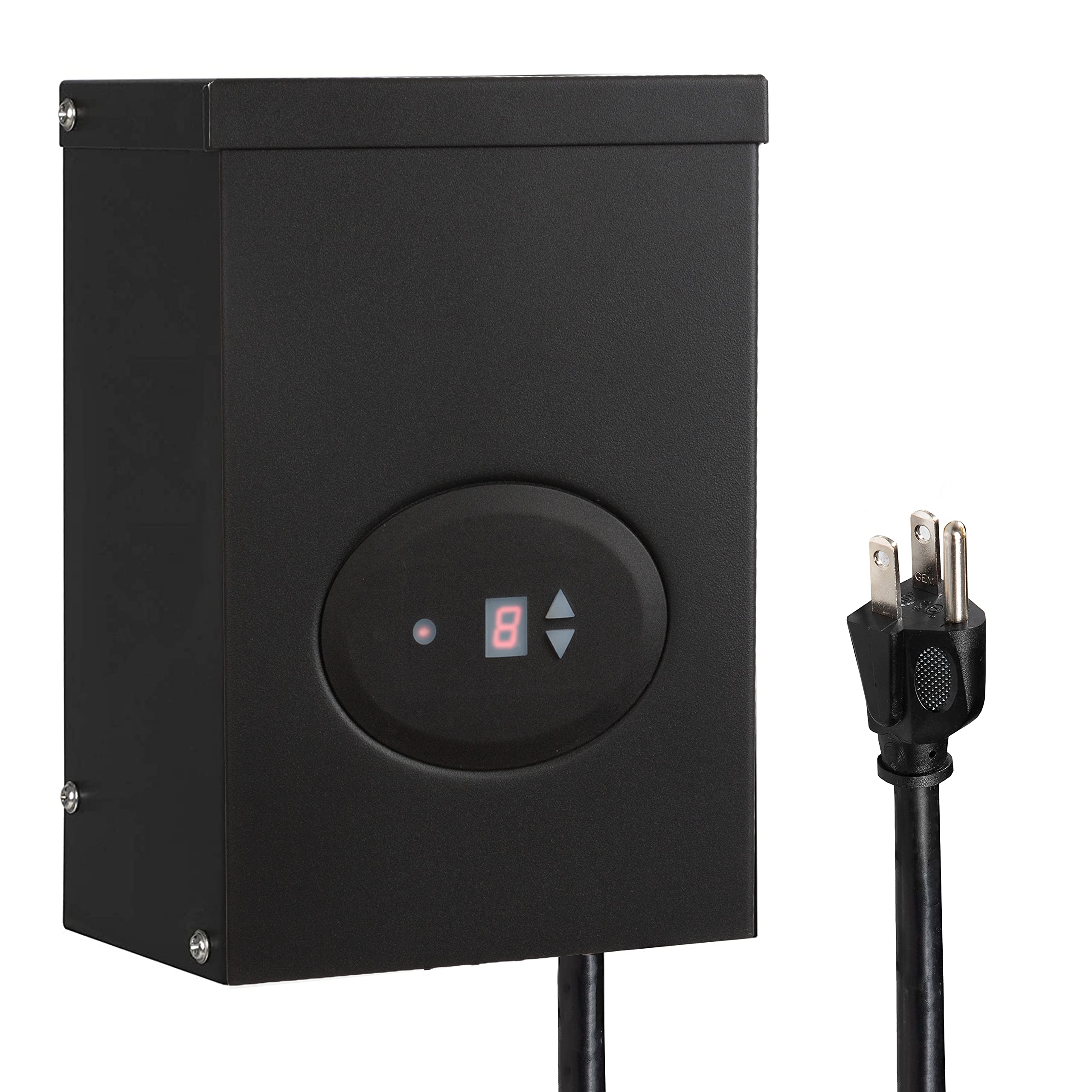120 Watt Low Voltage Transformer for Landscape Lights - 120V AC to 12V AC Outdoor Lighting Transformer with Dusk to Dawn Sensor & Countdown Timer