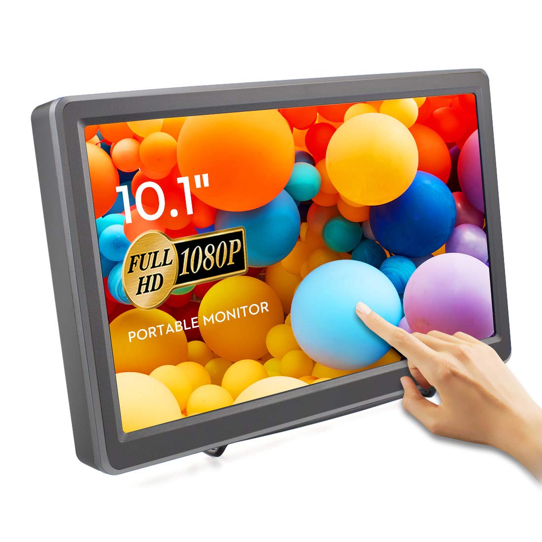 ELECROW 10.1 Inch Touchscreen Monitor Compatible with Raspberry Pi Screen 1920X1080p IPS Monitor VGA HD Display for Laptop Jetson Nano Win PC (Touch Sceen Version)