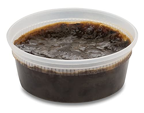 African Black Soap Paste 8 oz. 100% Raw Pure Natural From Ghana. Acne Treatment, Aids Against Eczema & Psoriasis, Dry Skin, Scars and Dark Spots. Great For Pimples, Blackhead, Face & Body Wash.