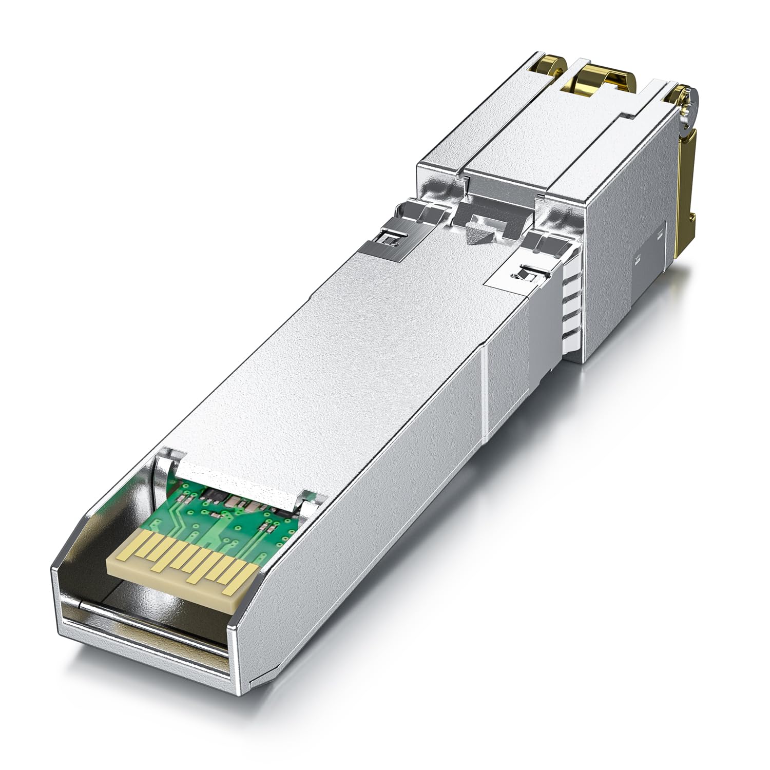 Alwong 10GBASE-T SFP+ Transceiver, SFP+ to RJ45 Copper Module. 2.5/5/10G Multi-Rate, for Cisco SFP-10G-T-S, Ubiquiti UniFi UF-RJ45-10G, Meraki, MikroTik S+RJ10, Netgear, D-Link, and More, Pack of 2