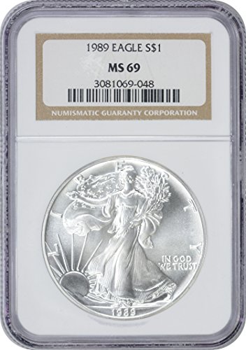 1989 $1 American Silver Eagle, MS69, NGC